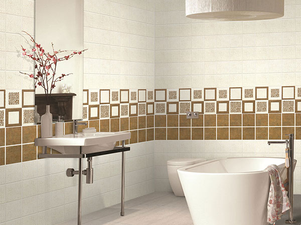 Bathroom tiles for Wall and Floor with anti-skid and 3D Properties